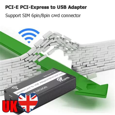 Mini Adaptador InalÁmbrico Pci E A Usb Con Ranura Sim Para Módulo Wwan