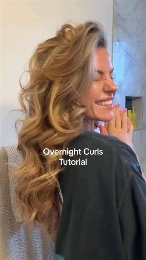 Overnight Curls Tutorial 💫😁 Long Hair Styles Heatless Hairstyles