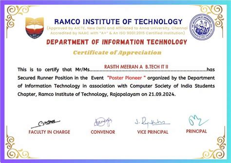 Rasith Meeran On Linkedin Excited To Share That I Secured Runner Up
