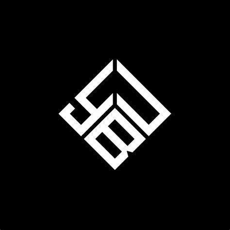 Ybu Letter Logo Design On Black Background Ybu Creative Initials