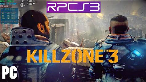 PS3 KILLZONE 3 On PC HD RPCS3 Emulator Gameplay KZ3 YouTube