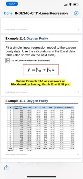 simple linear regression excel gaswacme