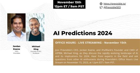 On Linkedin Join Previsibles Ceo Jordan Koene And Ipullranks Founder And Cmo Of…