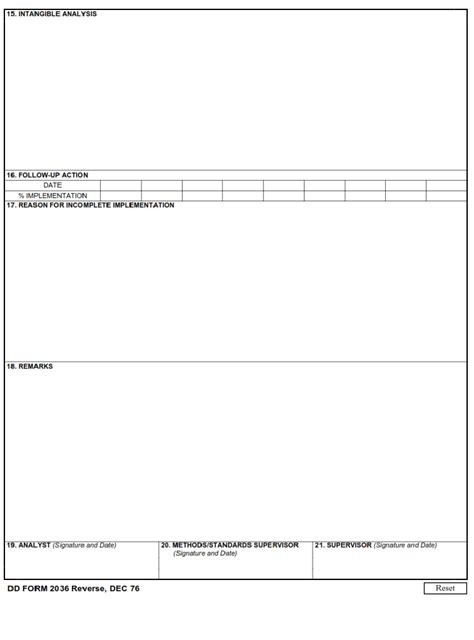 Dd Form 2036 Methods Improvement Project Summary Dd Forms