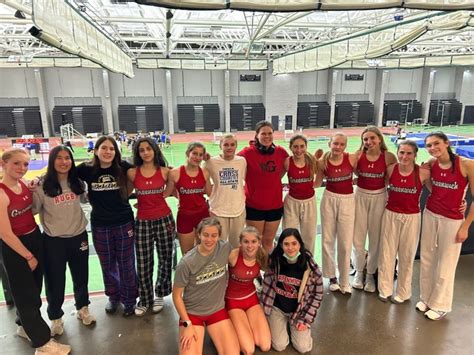Greenwich High Girls Indoor Track And Field Team Enjoying A Standout