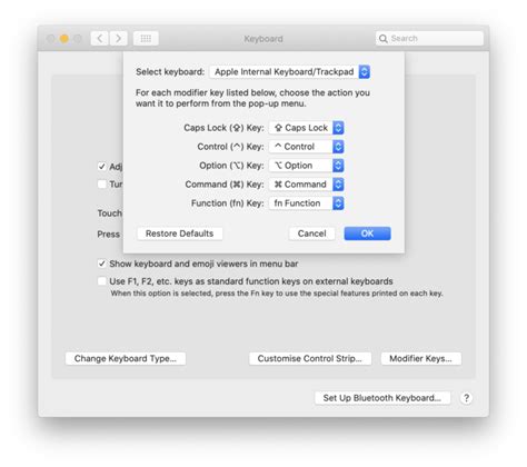 2 Ways Of Modifying Macos Keyboards Right Option To Control For Mac Pro Systutorials