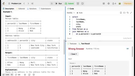 Sql Combine Two Tables Youtube