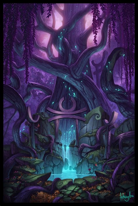 Ashenvale Moonwell Commission By Anthonyavon On Deviantart