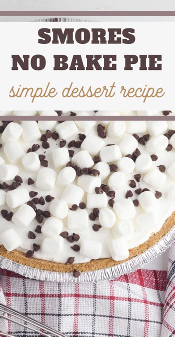 Smores No Bake Pie Recipe