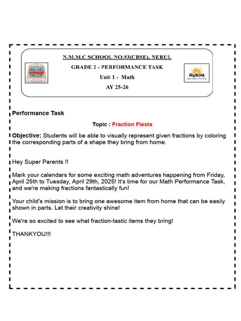 Grade 2 Performance Task Pdf Psychological Concepts Psychology