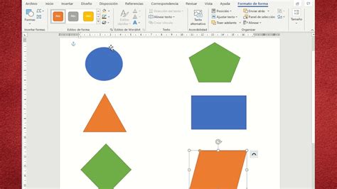Cómo insertar formas en Word para niños YouTube