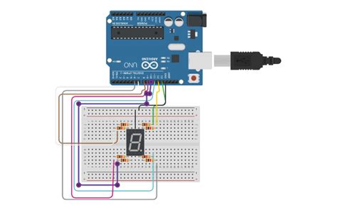 Circuit Design Contador Decimal Catodo Tinkercad