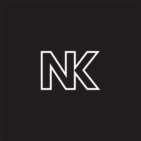 Premium Vector Nk Letter Logo Nk Letter Monogram Nk Initials Letter