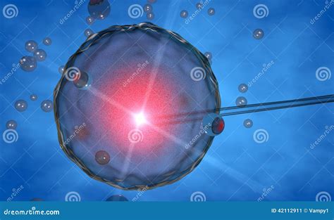 Ovum Artificial Insemination Artificial Stock Illustration
