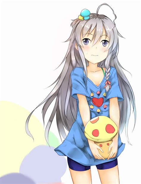 Safebooru Bike Shorts Blue Eyes Braid Hoshi Shouko Idolmaster