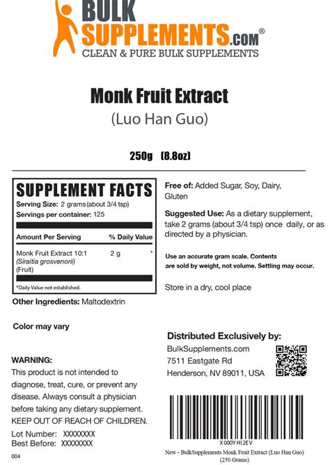 Luo Han Guo Monk Fruit Extract Siraitia Grosvenorii
