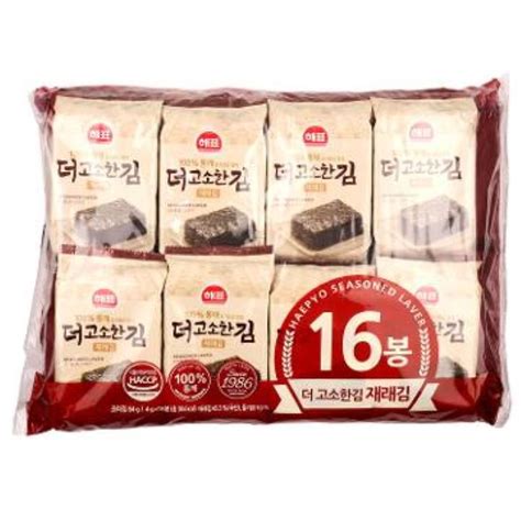 더고소한김 4g 16입 사조 배민스토어