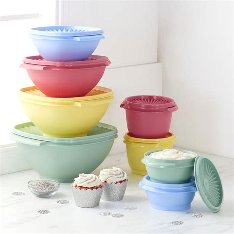 New Hsn Customers 16 Piece Tupperware Heritage Square And Round Bowl Set