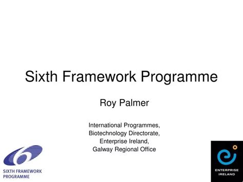Ppt Sixth Framework Programme Powerpoint Presentation Free Download