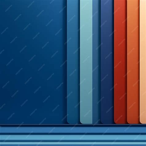 Fondos De Pantalla Líneas Rectas Azules Foto Premium