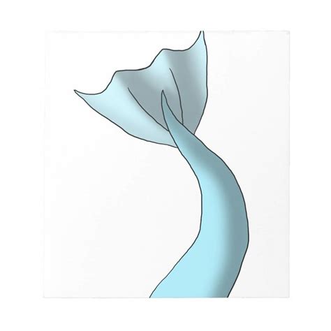 Frost Mermaid Tail Notepad Zazzle Mermaid Tail Blue Mermaid Tail