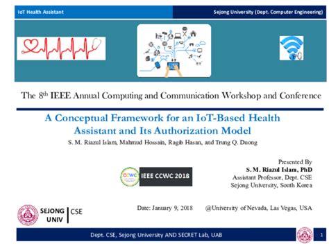 Pdf A Conceptual Framework For An Iot Based Health Assistant And Its Authorization Model