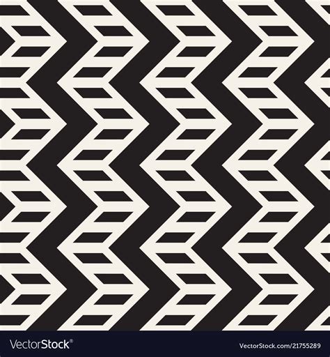 Seamless Zigzag Line Pattern Abstract Stylish Vector Image