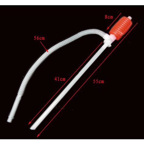 1xportable Car Manual Hand Siphon Pump Hose Gas Oil Syphon Transfer
