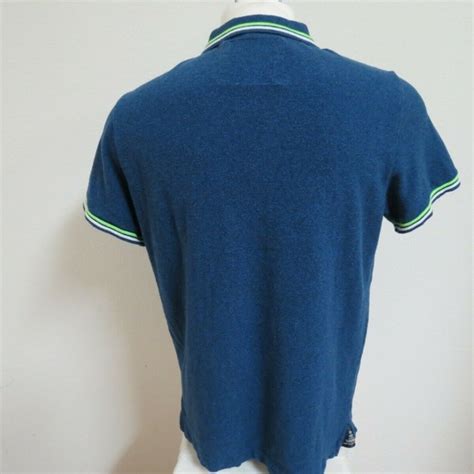 Superdry Shirts Sz Xl Blue Superdry Slim Mens Cotton 98z Polo Poshmark