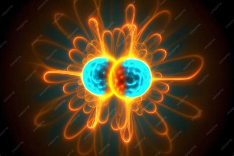 Premium Ai Image Subatomic Particle Collision Illustration Nuclear Fusion Concept Generative Ai