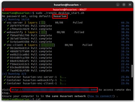 Remote Desktop Husarion