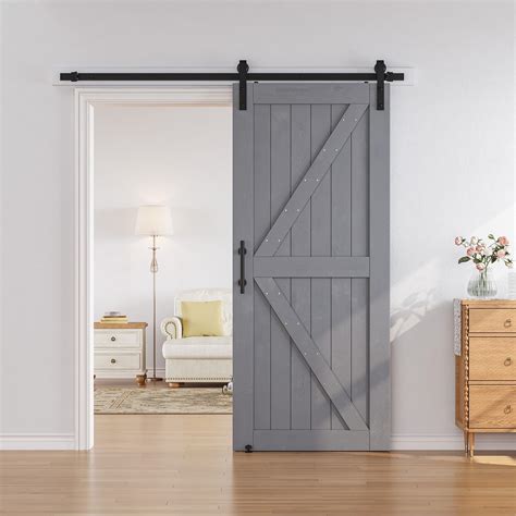 Amazon JUBEST 36in X 84in Sliding Barn Door Z Frame Wood Door