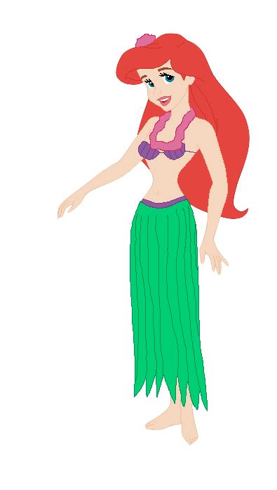 Ariel As Hula Girl By Danfrandes On Deviantart