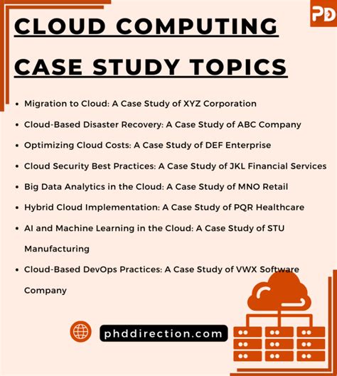 Cloud Computing Case Study Ideas