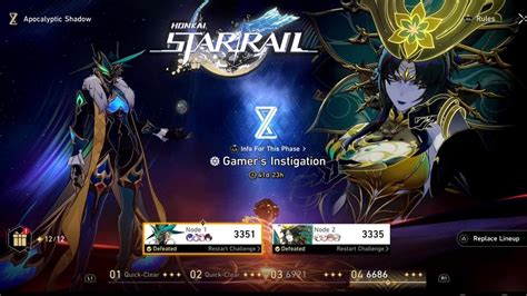 Apocalyptic Shadow Gamers Instigation Difficulty 4 Honkai Star Rail