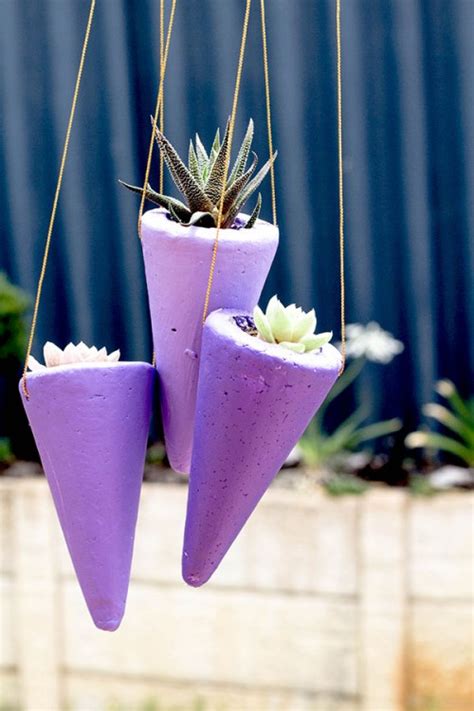 Diy Styrofoam Cone Succulent Planters Shelterness