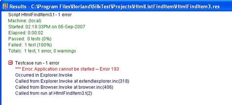 Why Am I Getting Error Code 193 When I Try To Invoke An Application