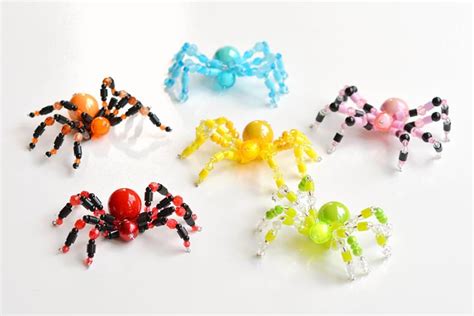 Beaded Spider Tutorial Easy Wire Bead Spider Craft