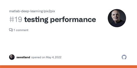 Testing Performance Issue 19 Matlab Deep Learning Pix2pix GitHub