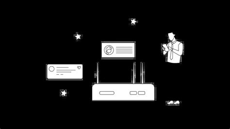 Best Man Manage Router Device Illustration Download In Png And Vector Format