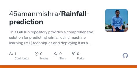 Github Amanmishra Rainfall Prediction This Github Repository Provides A Comprehensive