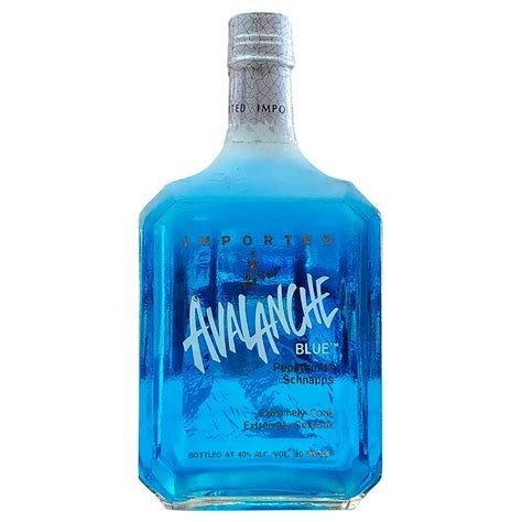 Avalanche Blue Peppermint Schappes Liqueur 200ml Liquor Freight