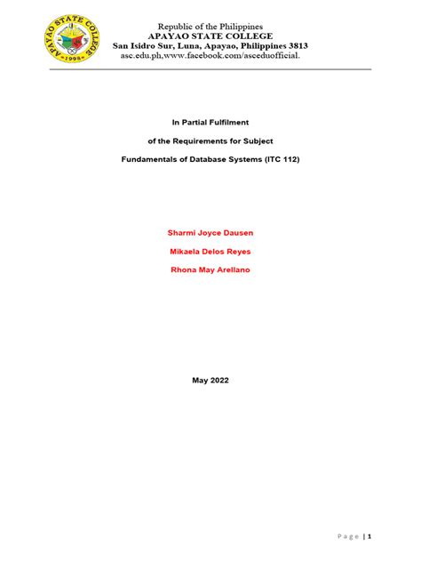 Barangay Information System Pdf Databases Microsoft Sql Server