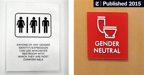 In All Gender Restrooms The Signs Reflect The Times The New York Times