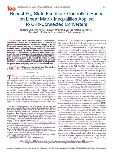 Robust Mathcal H Infty State Feedback Controllers Based On Linear