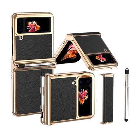 Dteck Cover For Galaxy Z Flip Flip Case With S Pen Holder Come With A Stylus Pen Two