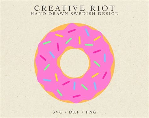 Donut Svg Commercial Use Svg Doughnut Svg File Cake Svg Circut Donut