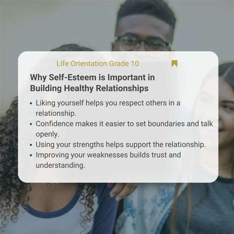 Why Self Esteem Is Important In Building Healthy Relationships My Courses