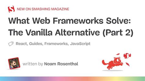What Web Frameworks Solve The Vanilla Alternative Rtheprimeagenreact