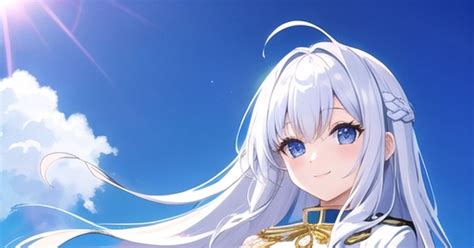 イリヤスフィール参考 白髪碧眼と白髪紅眼女子（艦娘響、イリヤスフィール参考） 日向あすかのイラスト Pixiv